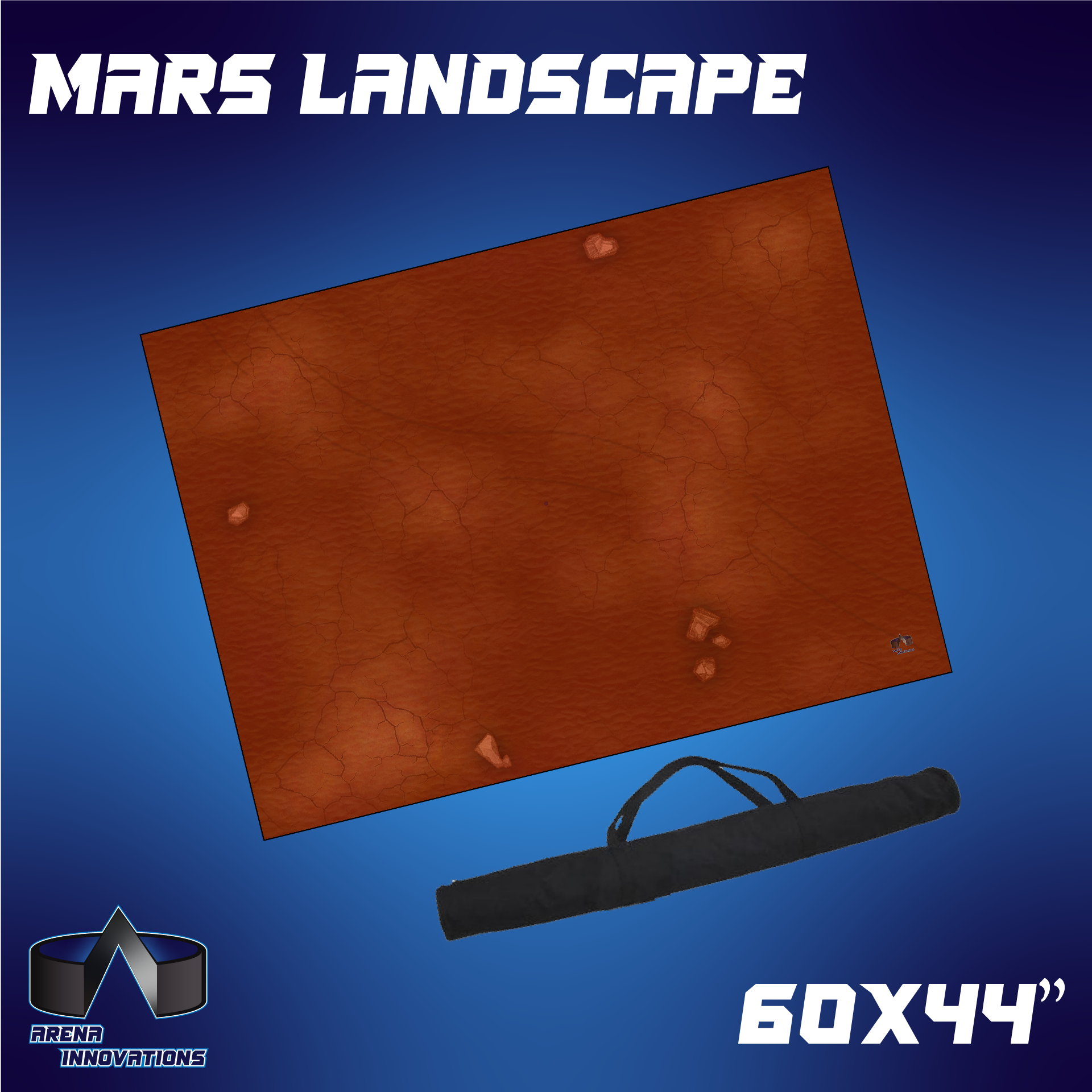 Gaming Mat 60x44" - Mars Landscape | The Gaming Arena