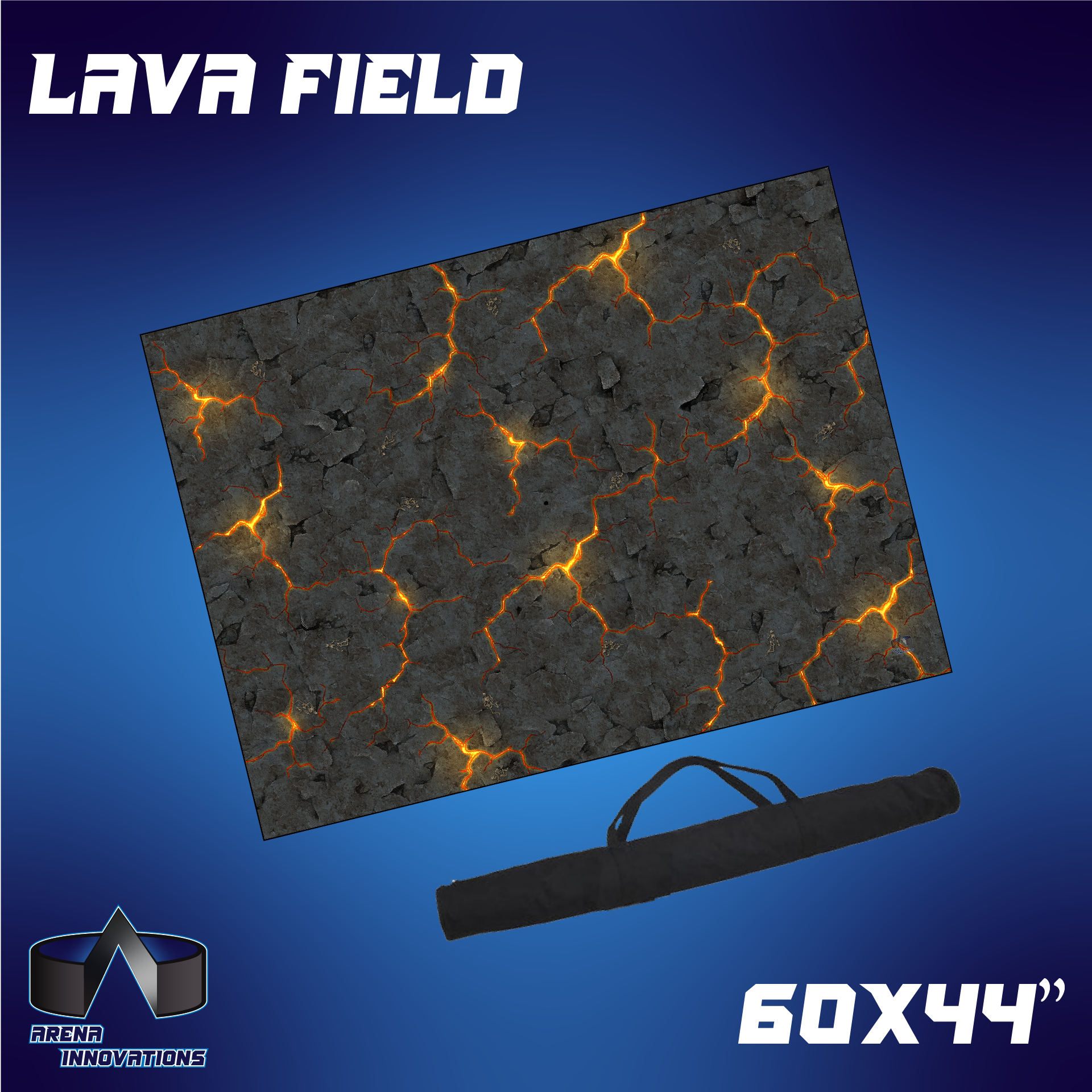 Gaming Mat 60x44" - Lava Field | The Gaming Arena