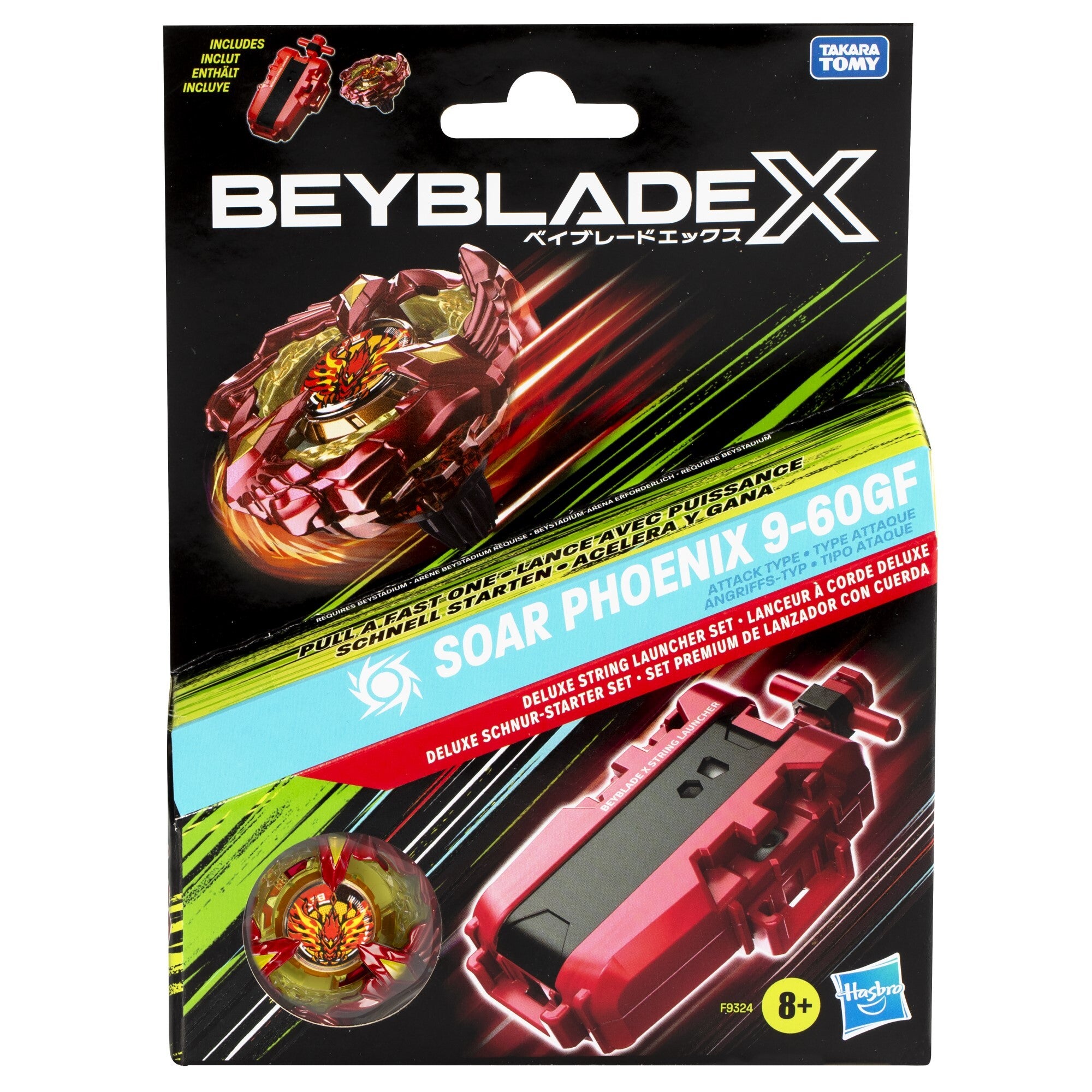 Beyblade - X - Soar Phoenix 9-60GF Deluxe Launcher Set | The Gaming Arena