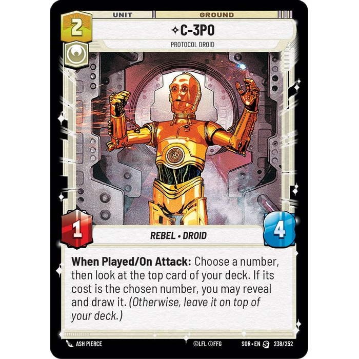 C-3PO - Protocol Droid [Spark of Rebellion] | The Gaming Arena