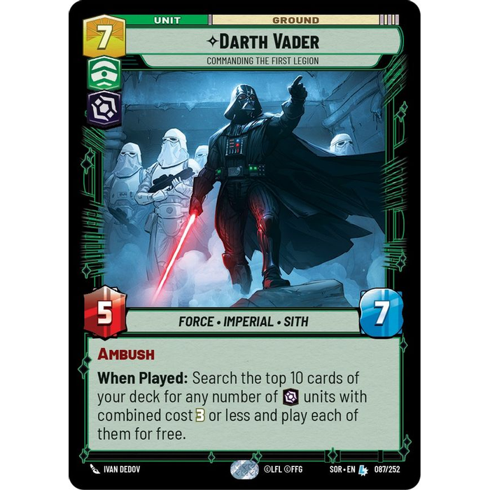 Darth Vader - Commanding the First Legion [SWU - Spark of Rebellion ...