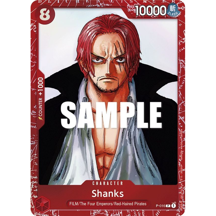 P-016 Shanks (Premium Card Collection -ONE PIECE FILM RED Edition ...